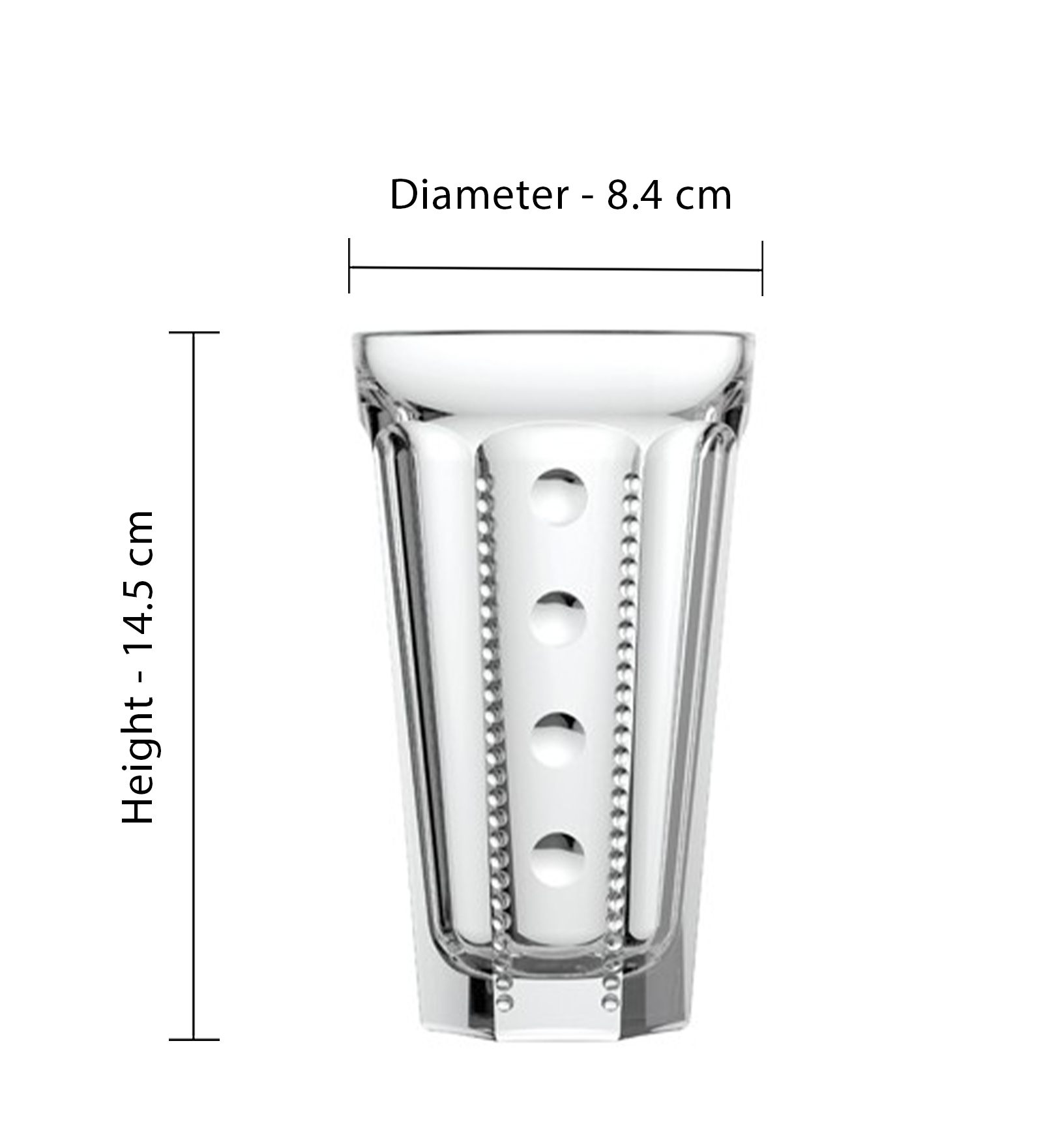 Buy La Rochere Saga Transparent 4 long Different Designs Long Drink ...